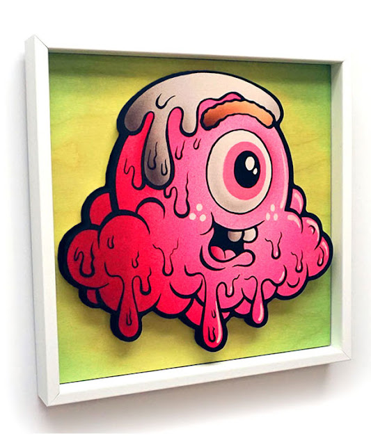 Prints On Wood exclusive "Strawberry Terry" from Buff Monster ("Timed ...