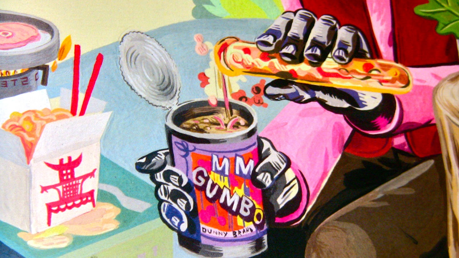 BUILT TO BLAST: Mm...Food