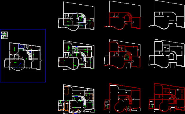 Modern Villa | DWG File - All in one ARCHITECTURE