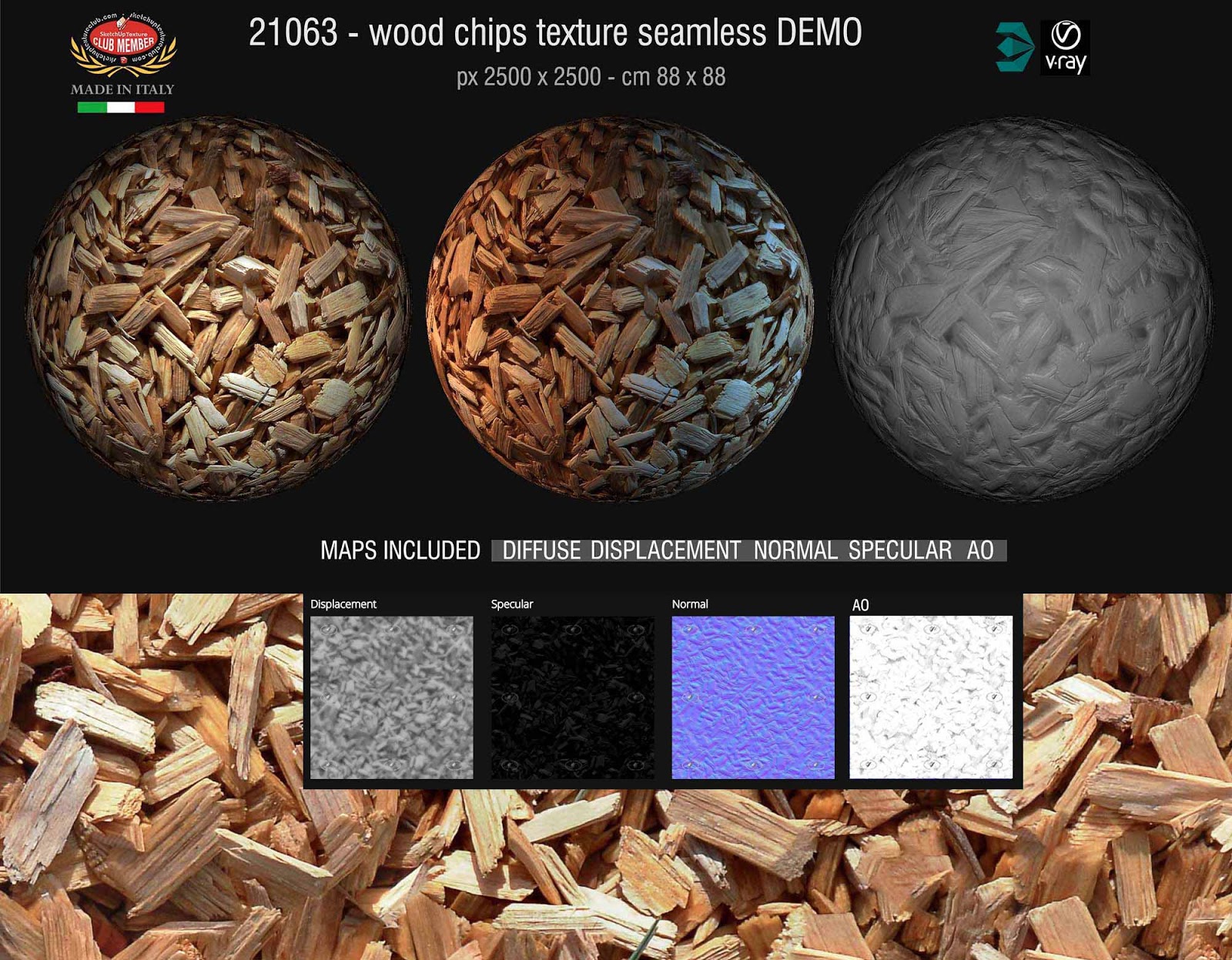 New Seamless Textures Wood Chips and Mulch with maps