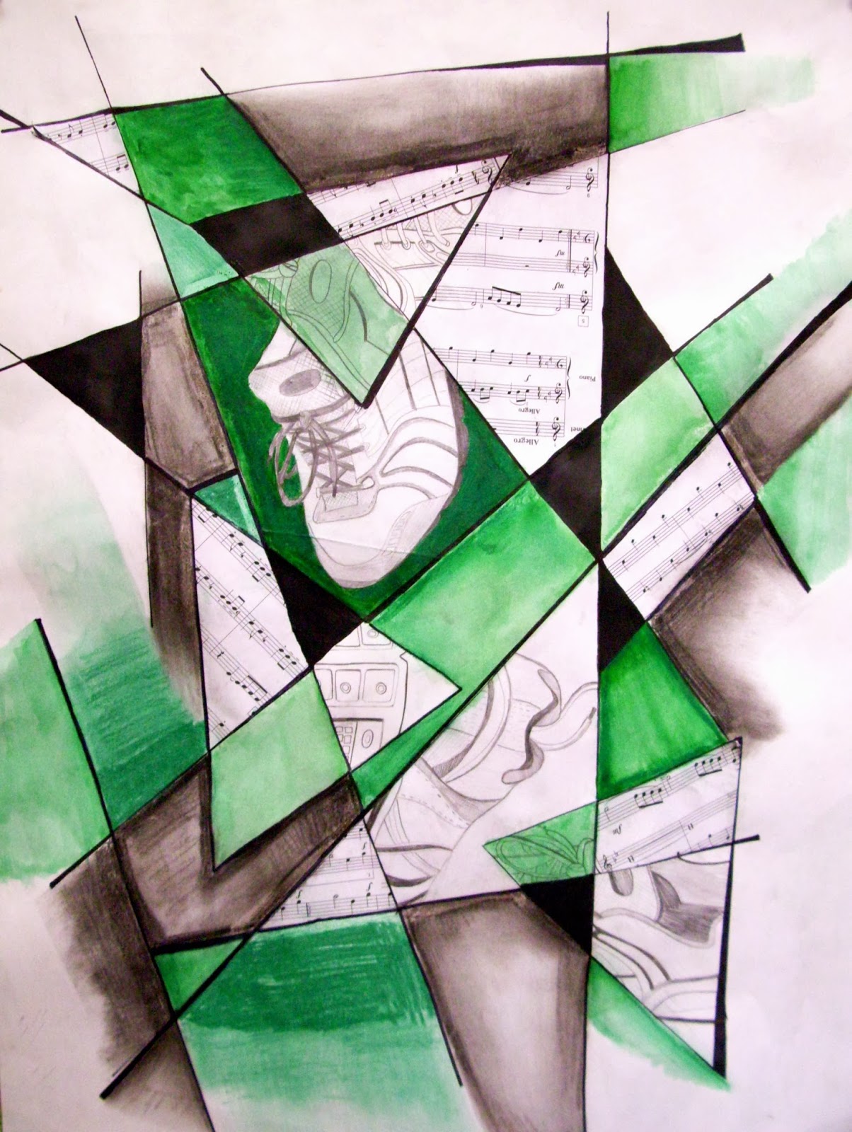 the art classroom: ArtI - Cubist Collage