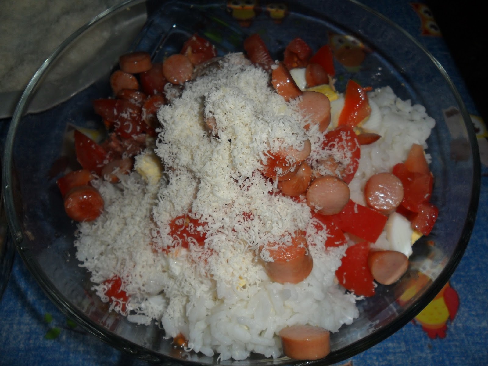 Olive Groves and Doll Knits: Savoury Cold Rice Salad
