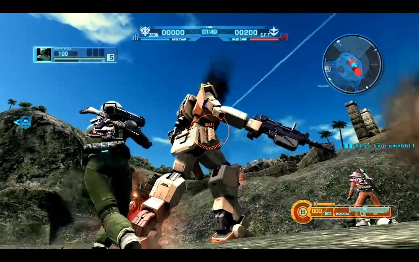 Mobile Suit Gundam Battle Operation for PS3 - ingame screenshots and ...