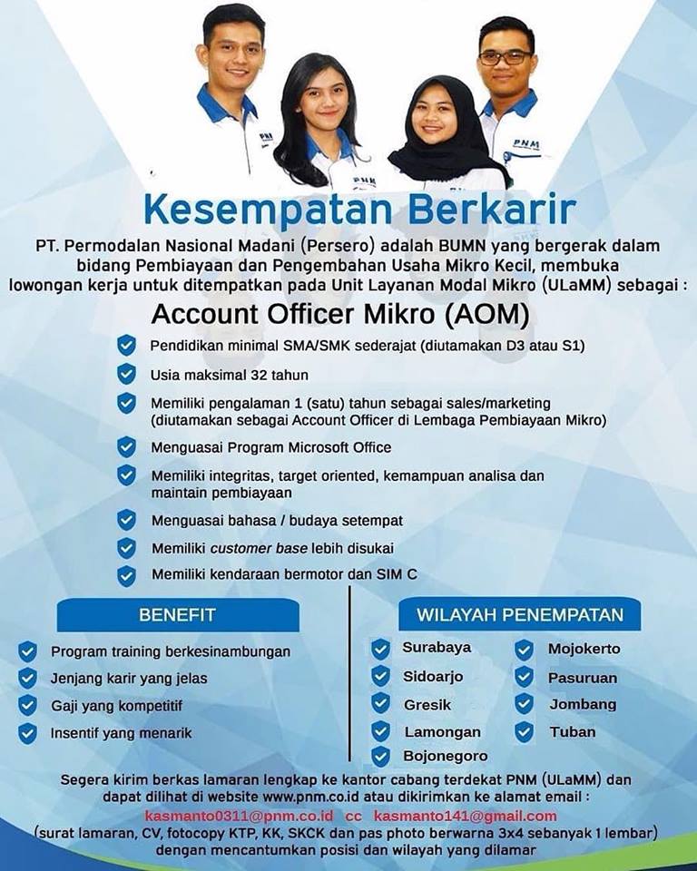 PT Permodalan Nasional Madani (Persero) - SMA, SMK, D3, S1 AOM ULaMM ...