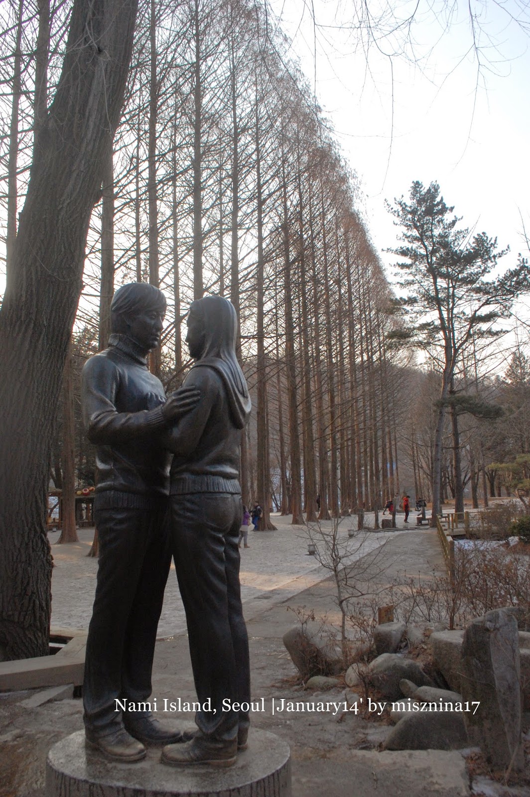 Nami Island, Winter Backpacking in South Korea Day 4