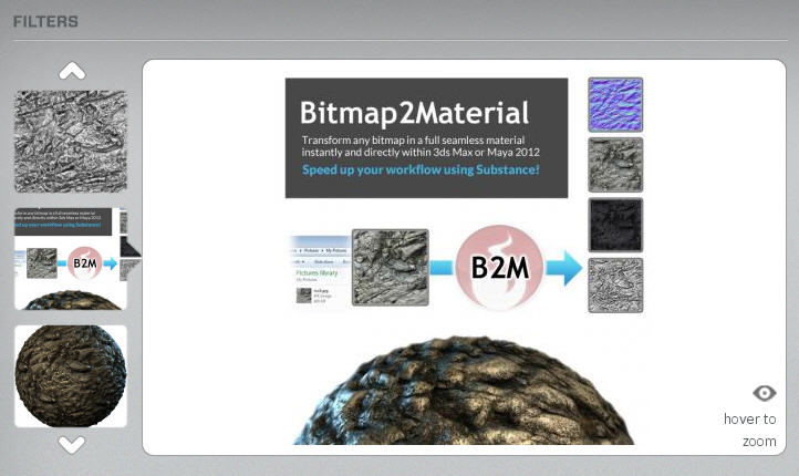 MIRAX 3D 奇銳科技: Bitmap2Material一張圖檔自動轉材質球