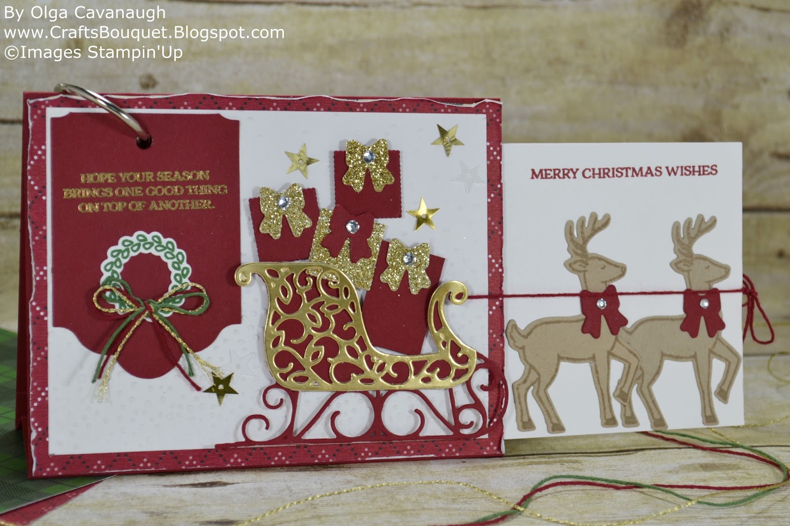 Crafts Bouquet: Stampin'Up Santa's Sleigh - Handmade for the Holidays