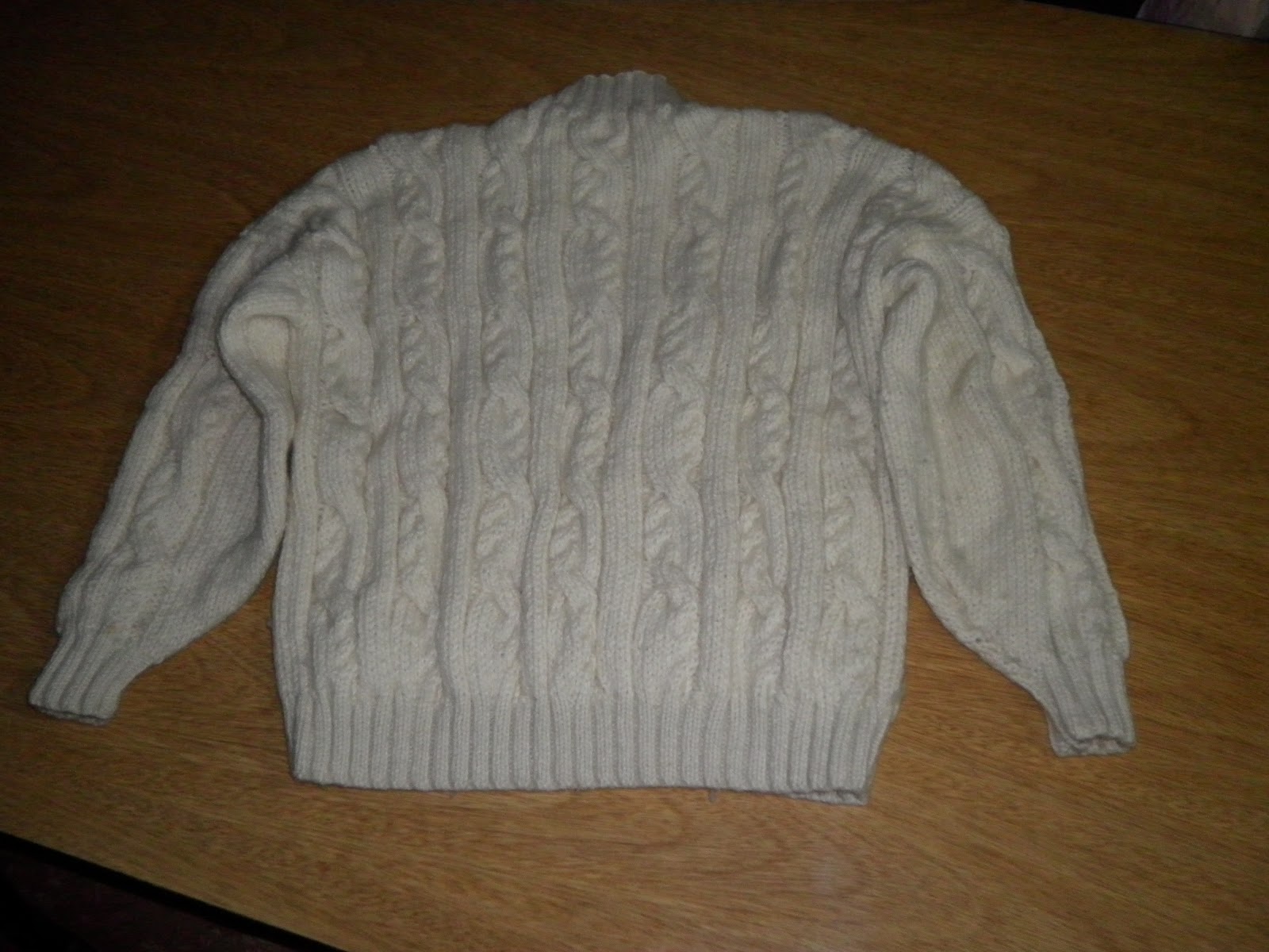 TEJIDOS ARTESANALES SIGEL: Pullover Blanco muy Abrigado