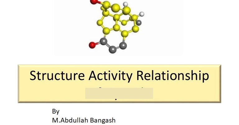 Structure Activity Relationship SAR Medicinal Chemistry ~ Pharmacy Portal
