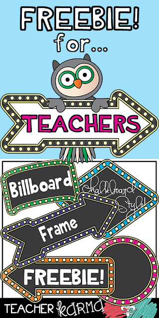 FREE Frames for Teachers from Teacher KARMA | Classroom Freebies ...