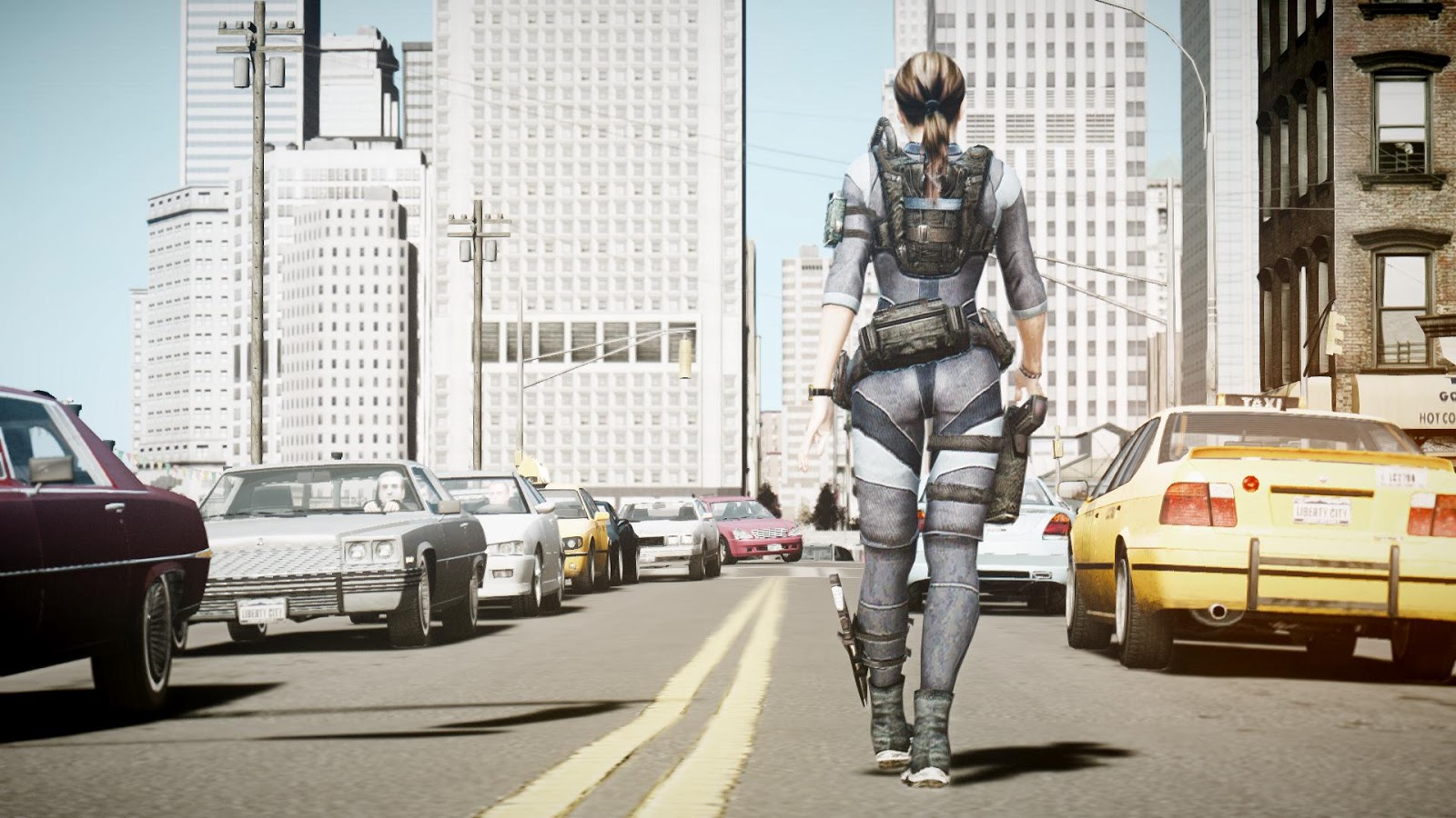 Infinite GTA 4 Mod: GTA IV SKIN : Resident Evil Revelations Jill Valentine