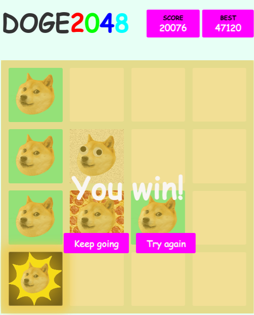Pergelator: Doge2048