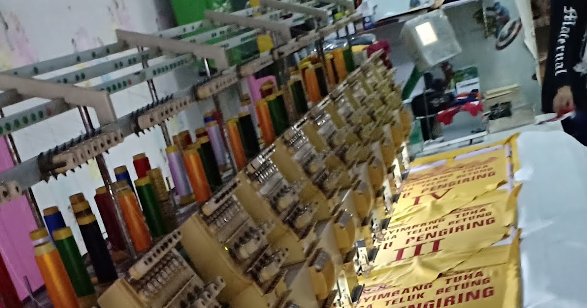 BORDIR BENDERA PETAKA