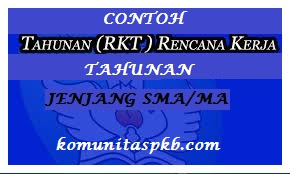 Contoh Rencana Kerja Tahunan (RKT) SMA/MA Tahun 2018