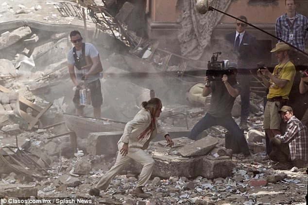 007 TRAVELERS: "SPECTRE" explosion photos (SPOILER ALERT!)