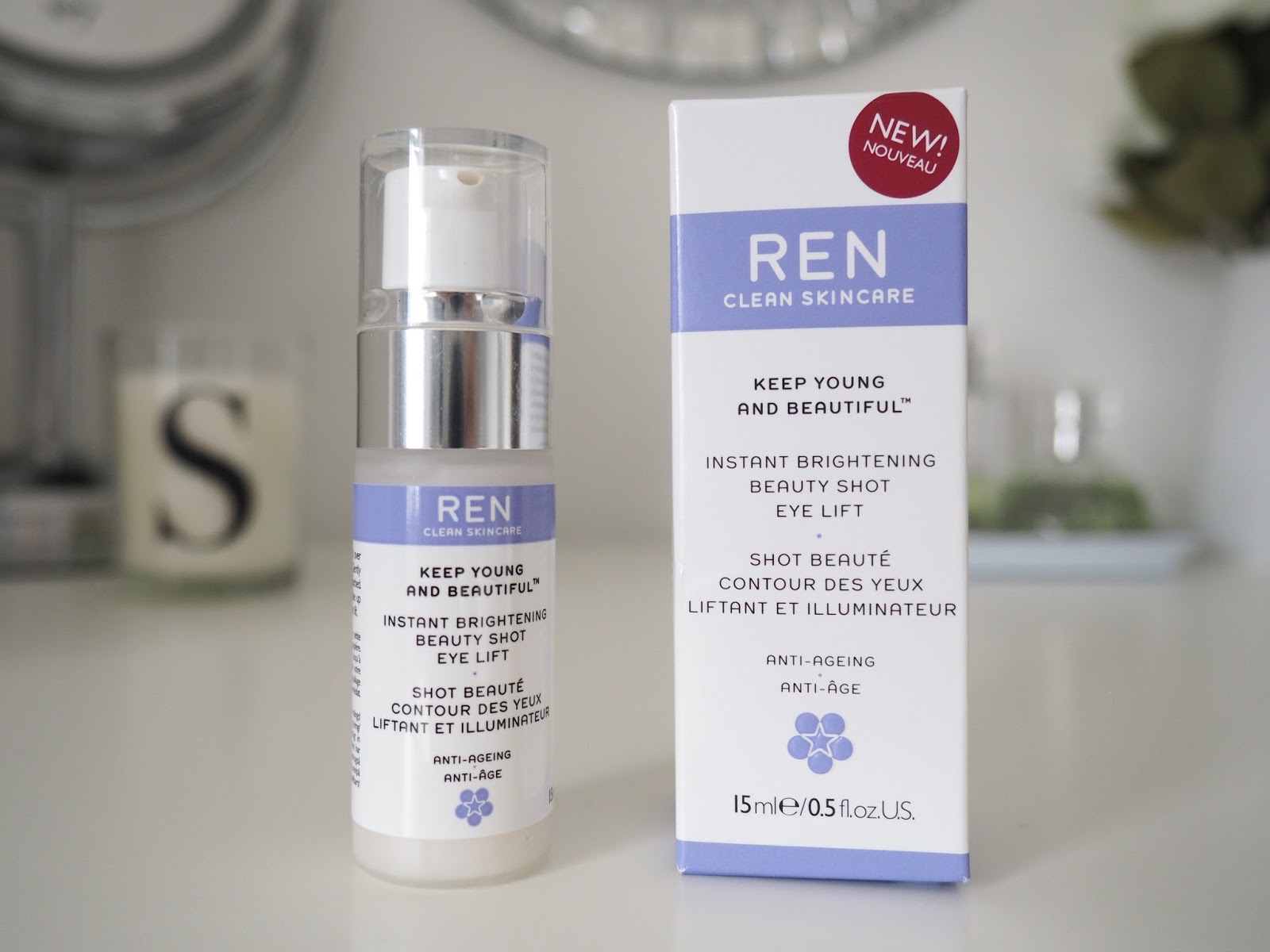REN Instant brightening beauty shot eye lift | Life with Stephanie C