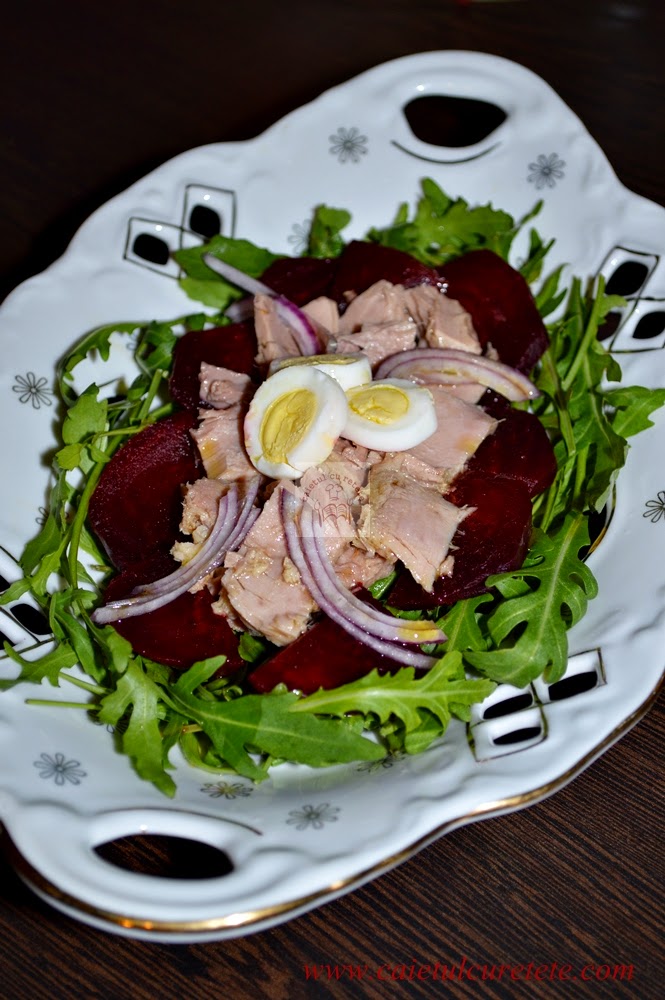 Salata de ton cu sfecla rosie - CAIETUL CU RETETE