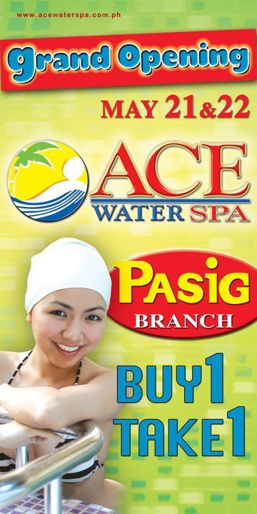 Manila Girl: Ace Water Spa Kapitolyo Pasig Now Open!!!