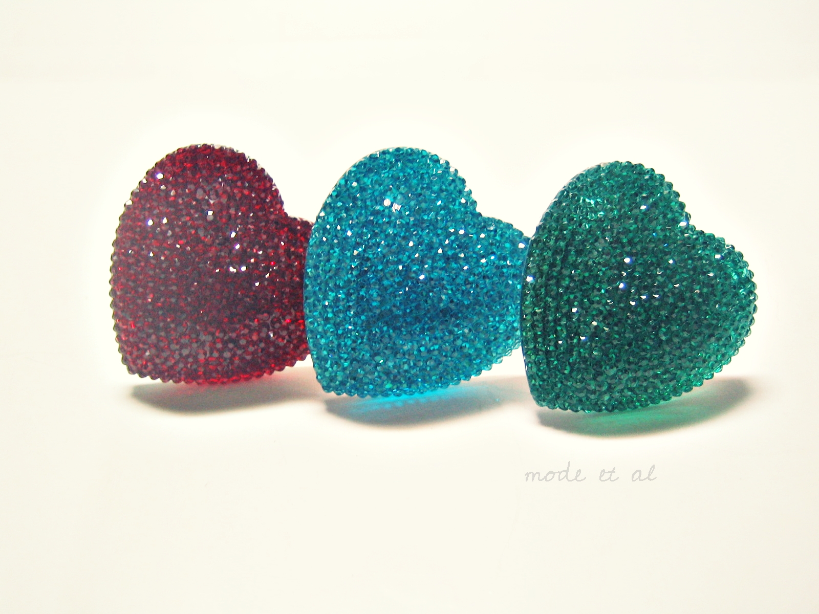 MODE ET AL: 78. POP Heart Shaped Rings :)