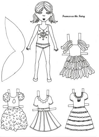 Paper Dolls by The Serendipity Sisters: Francesca the Fairy