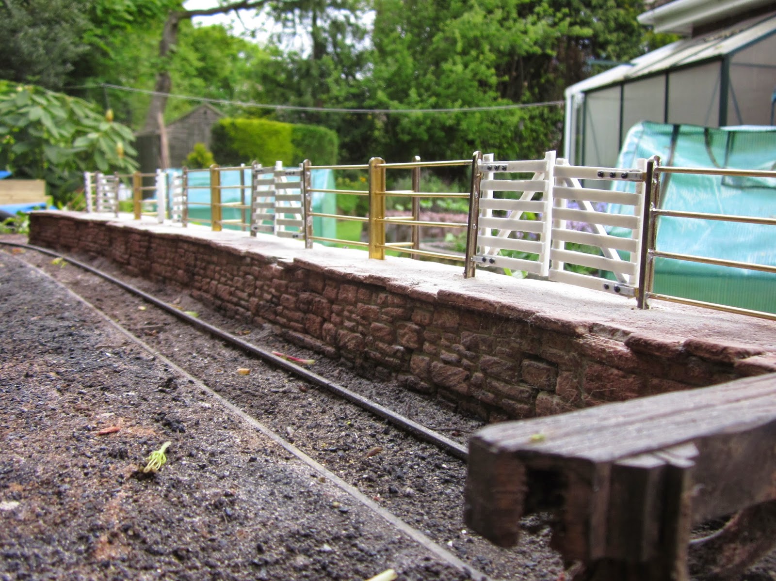 Peckforton Light Railway: How I made a cattle dock with Jigstones mouldings