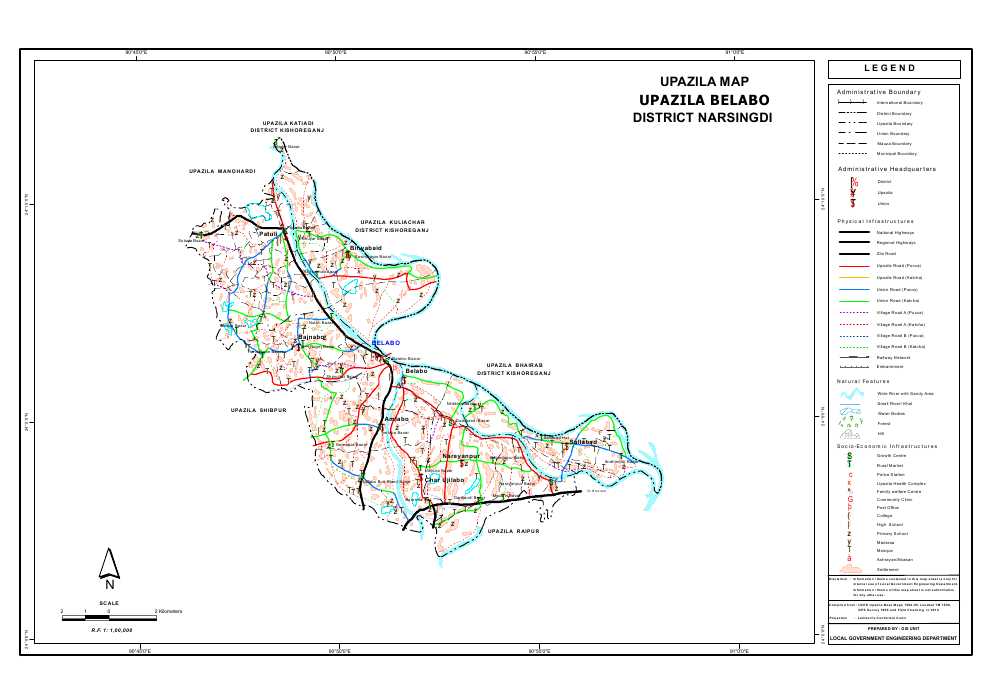 Mouza & Land Use Maps of Belabo Upazila, Narsingdi, Bangladesh ...