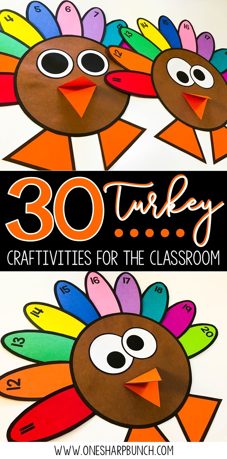 30 Turkey Crafts and Activities for the Classroom - One Sharp Bunch
