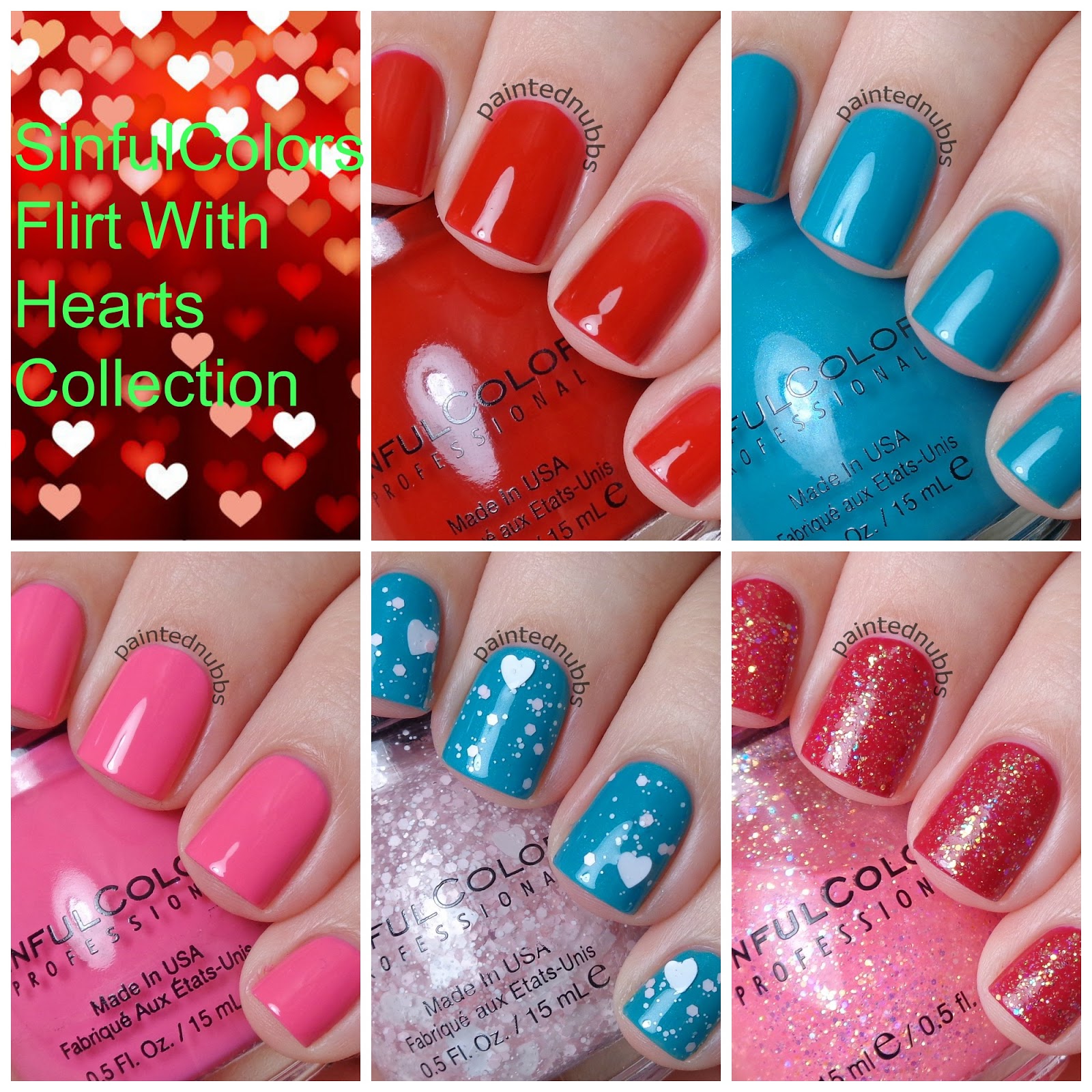 Painted Nubbs: Sinful Colors Professional Flirt With Hearts Collection ...