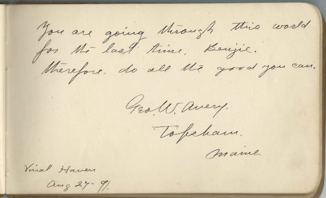 Heirlooms Reunited: 1890-1900 Autograph Album of Benjamin Kimball Smith ...