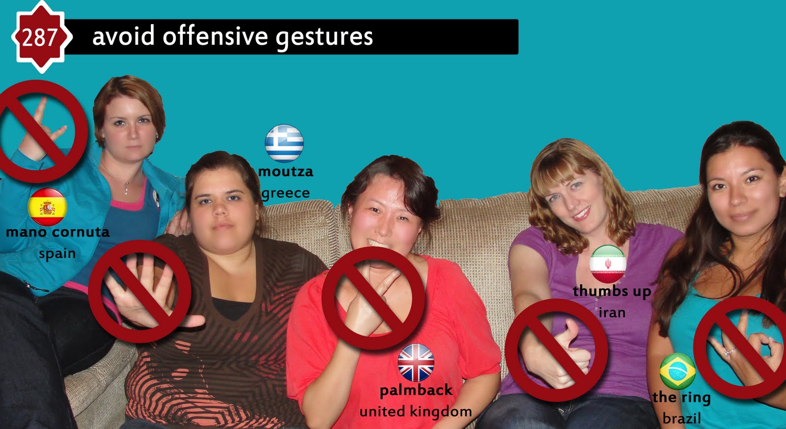 SHOW ME HOW BLOG: #287-avoid offensive gestures