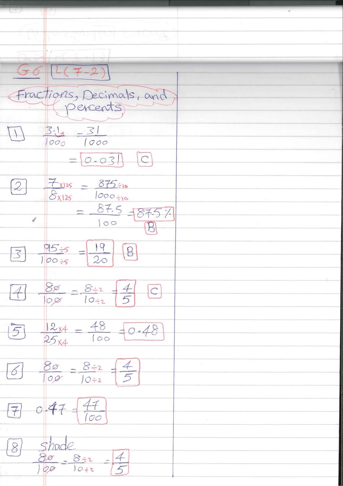 G6 Worksheets ~ Easy Math
