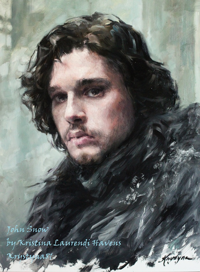 Figures...My Art and My Life: Portrait of Jon Snow: Game of Thrones Fan Art