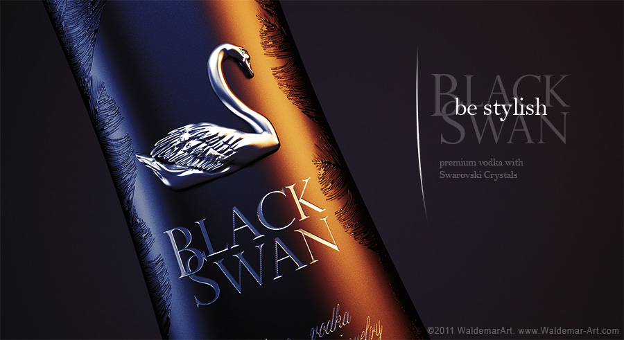 Vodka BlackSwan Concept – Packaging Of The World