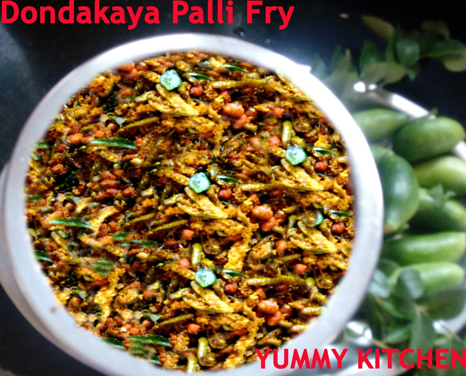 Yummy Kitchen: Dondakaya Palli Fry