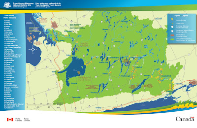 Ríona's Portfolio: Large Trent-Severn Waterway Map