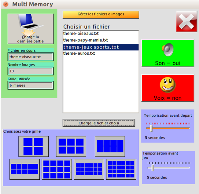 Générateur de mémory: multi Memory de l'association Idee - Outils ...