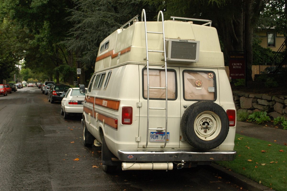 OLD PARKED CARS.: 1981 Dodge Ram 350 Royal Frontier Camper Van.
