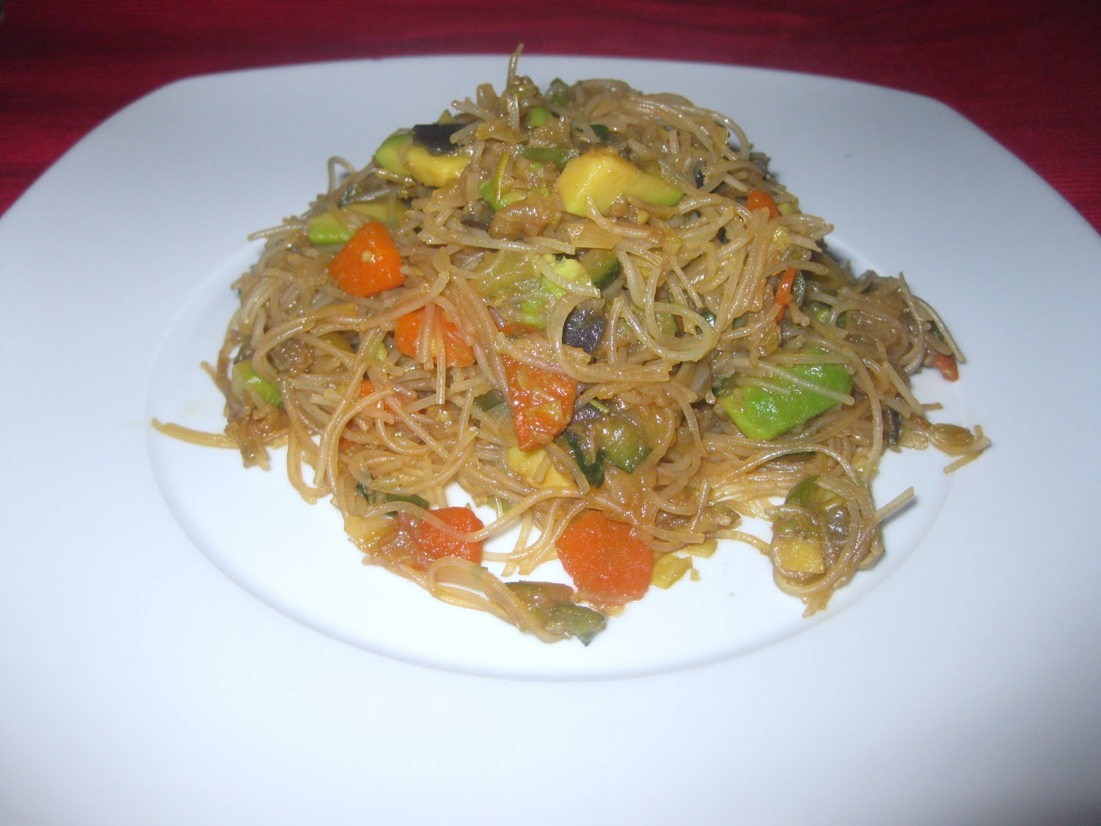 ALQUIMIA . Fullera-transitando: Fideos de arroz Chinos, con verduras y ...