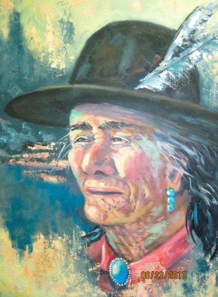 Lunell Gilley Fine Art: "Feathers and Black Hat" Original Figurative ...
