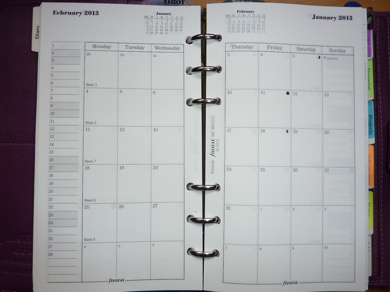 Philofaxy: Spliceable Filofax Month on Two Pages