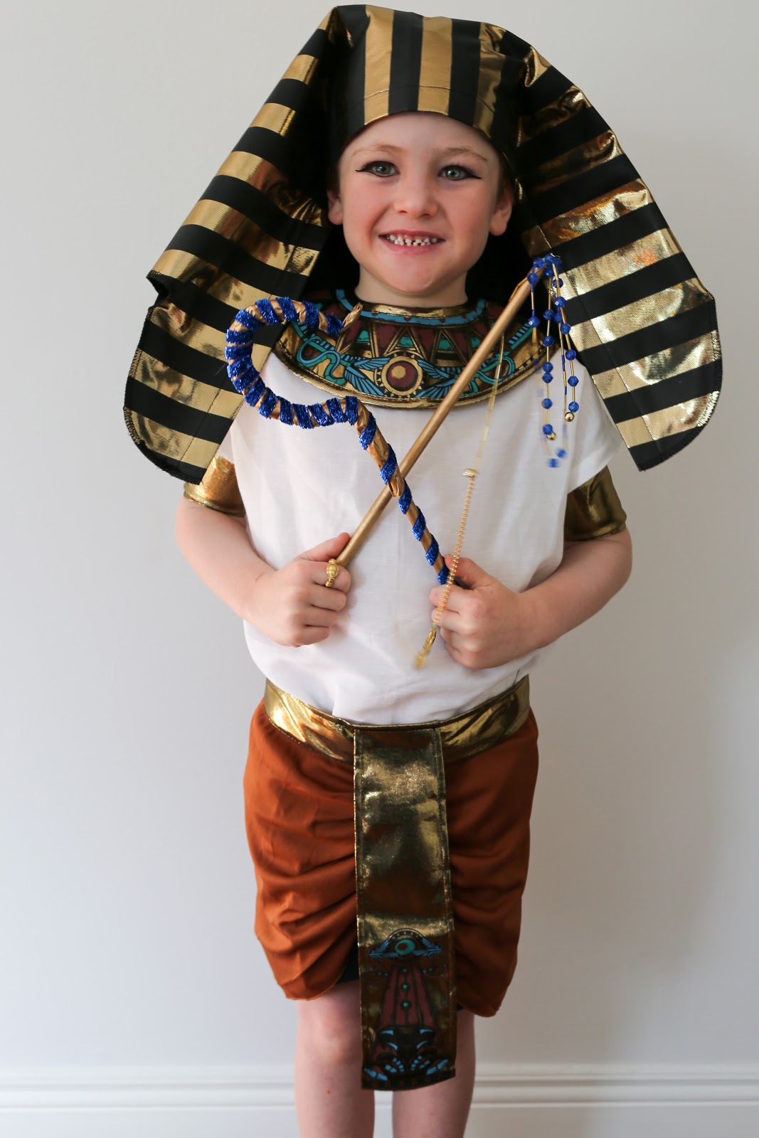 Ancient Egyptian Pharaoh Tutankhamun Costume for Book Week or Halloween ...