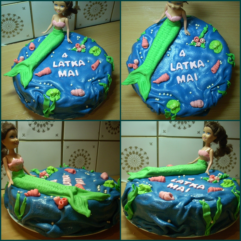 Słodki Zaułek: Tort z Syrenką "Ariel" / Syrenka / Arielka / Mermaid cake