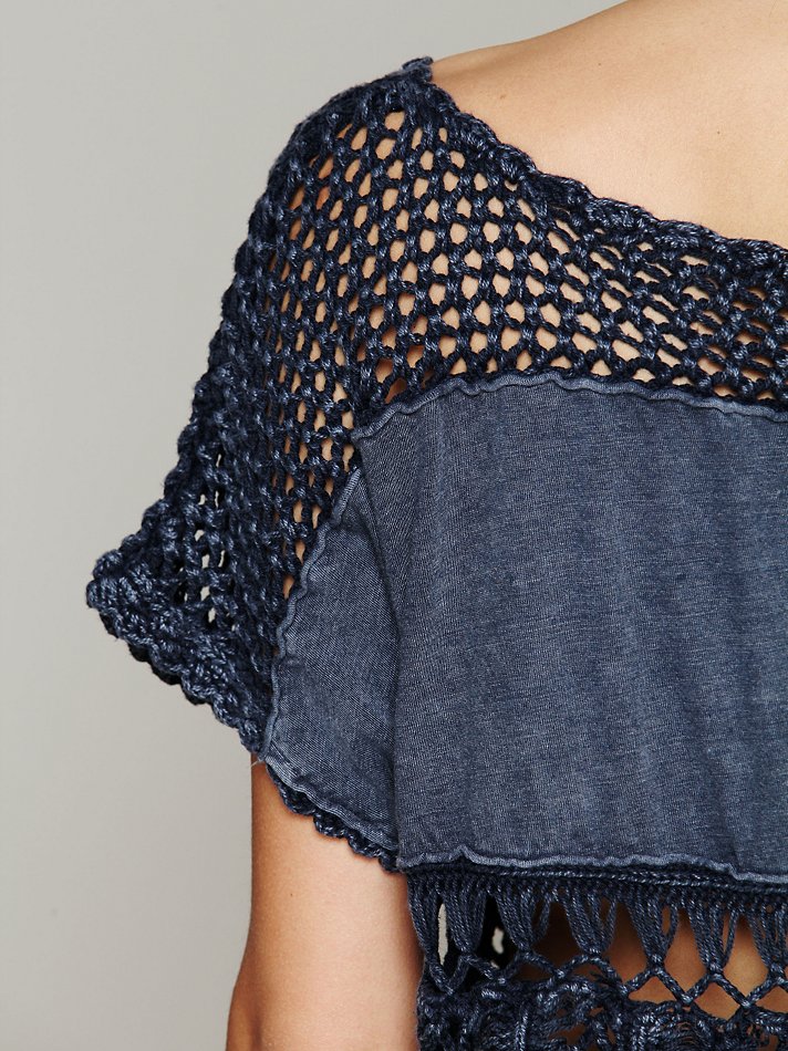 crochelinhasagulhas: Blusa com crochê