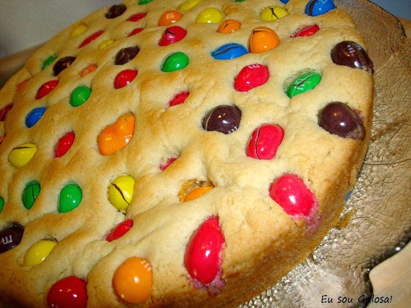 Calinha na Cozinha: Shortbread de M&Ms