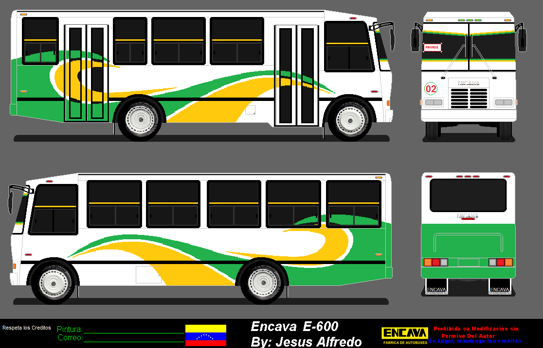Diseños Autobuses Venezuela: Encavas Pintadas