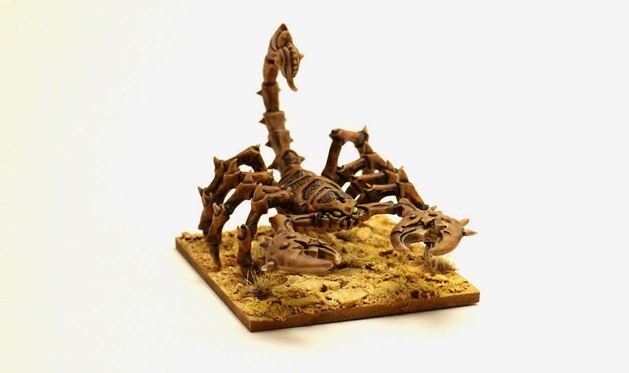 1000 Foot General: Reaper Scorpion, Bones Warlord, and Bones Lizardmen