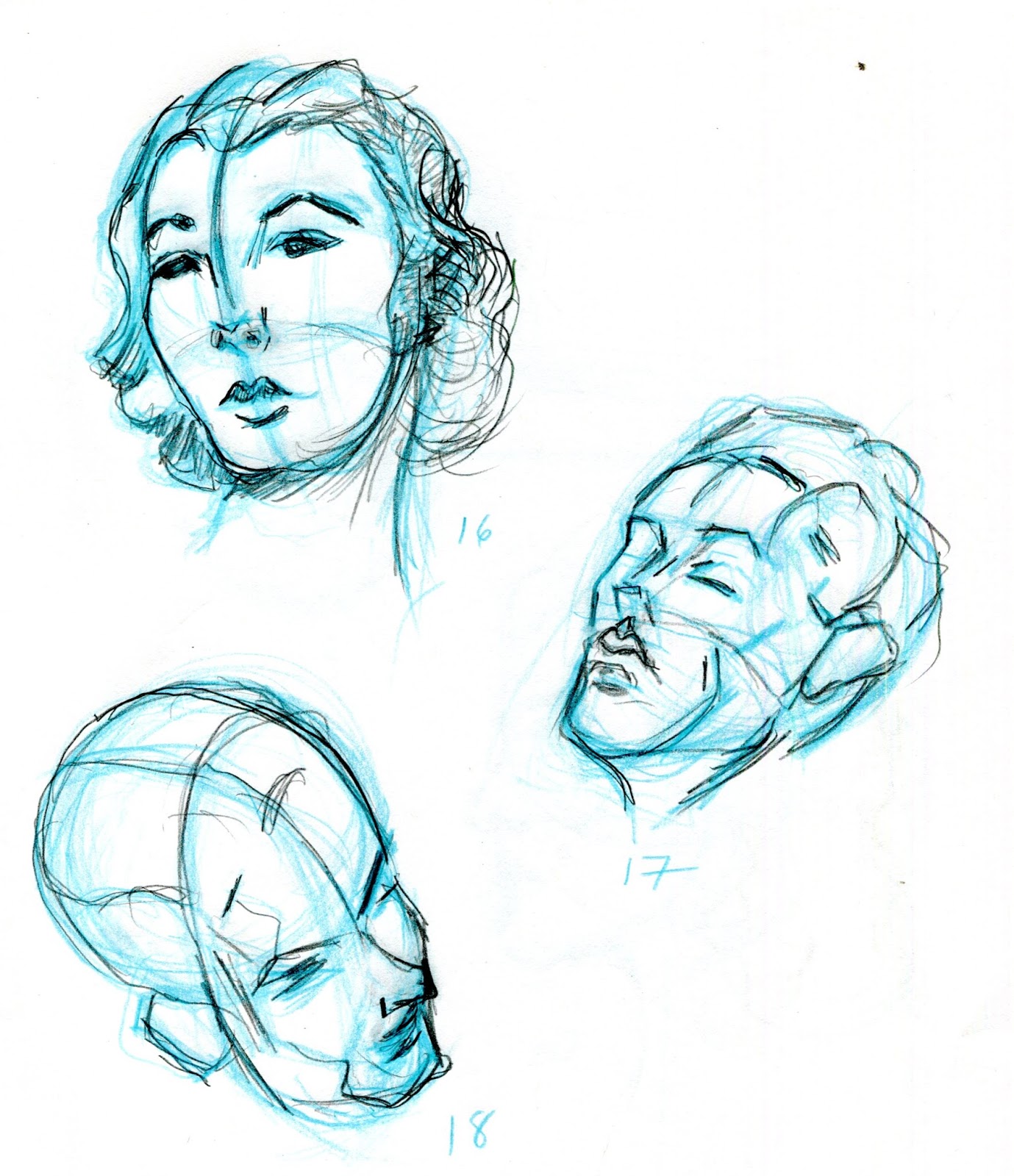 Art/Yoga Fusion: Head Copies