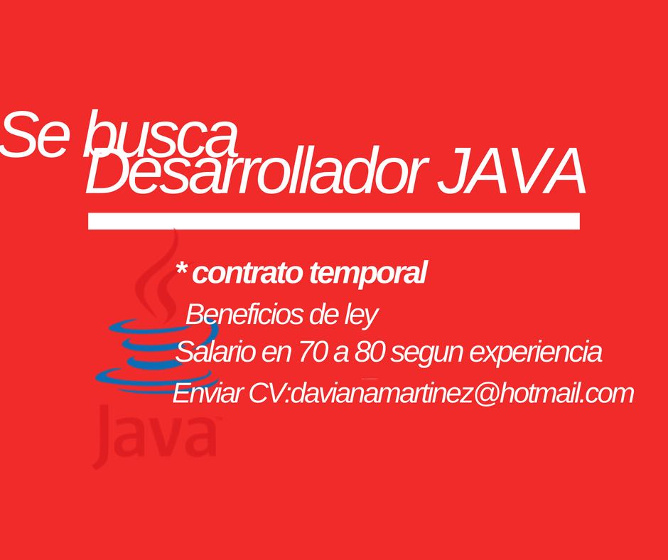 ANALISTA DE RRHH, DESARROLLADOR JAVA Empleos Rodriguez Empleos Rodriguez