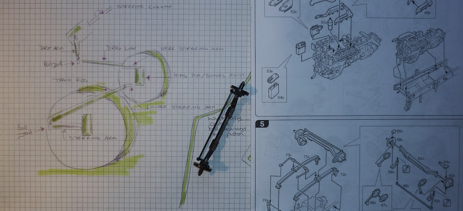 trucking write: Building a Scania V8 R500 - Part 4. Steering