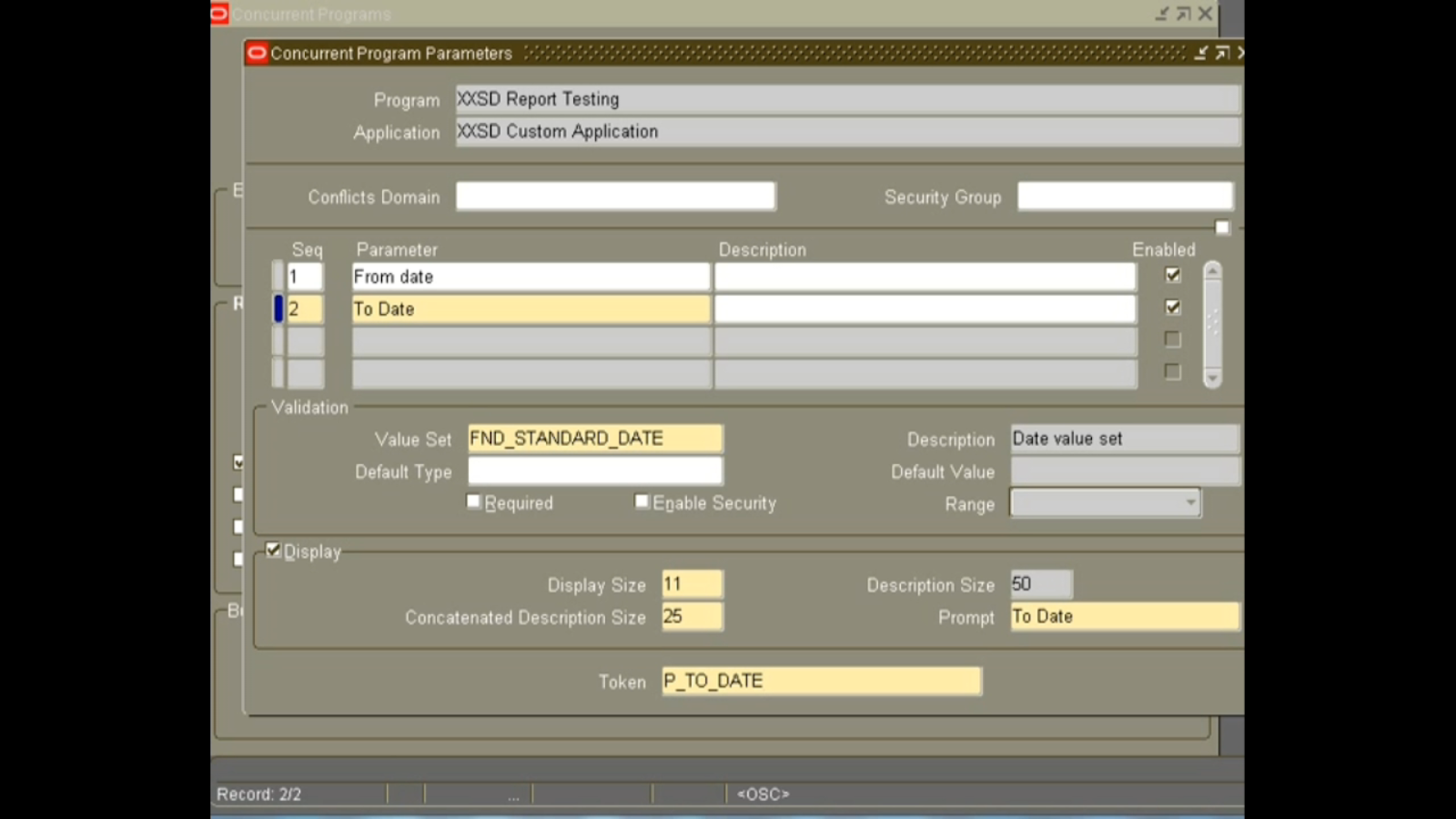 How to Register Report in Oracle